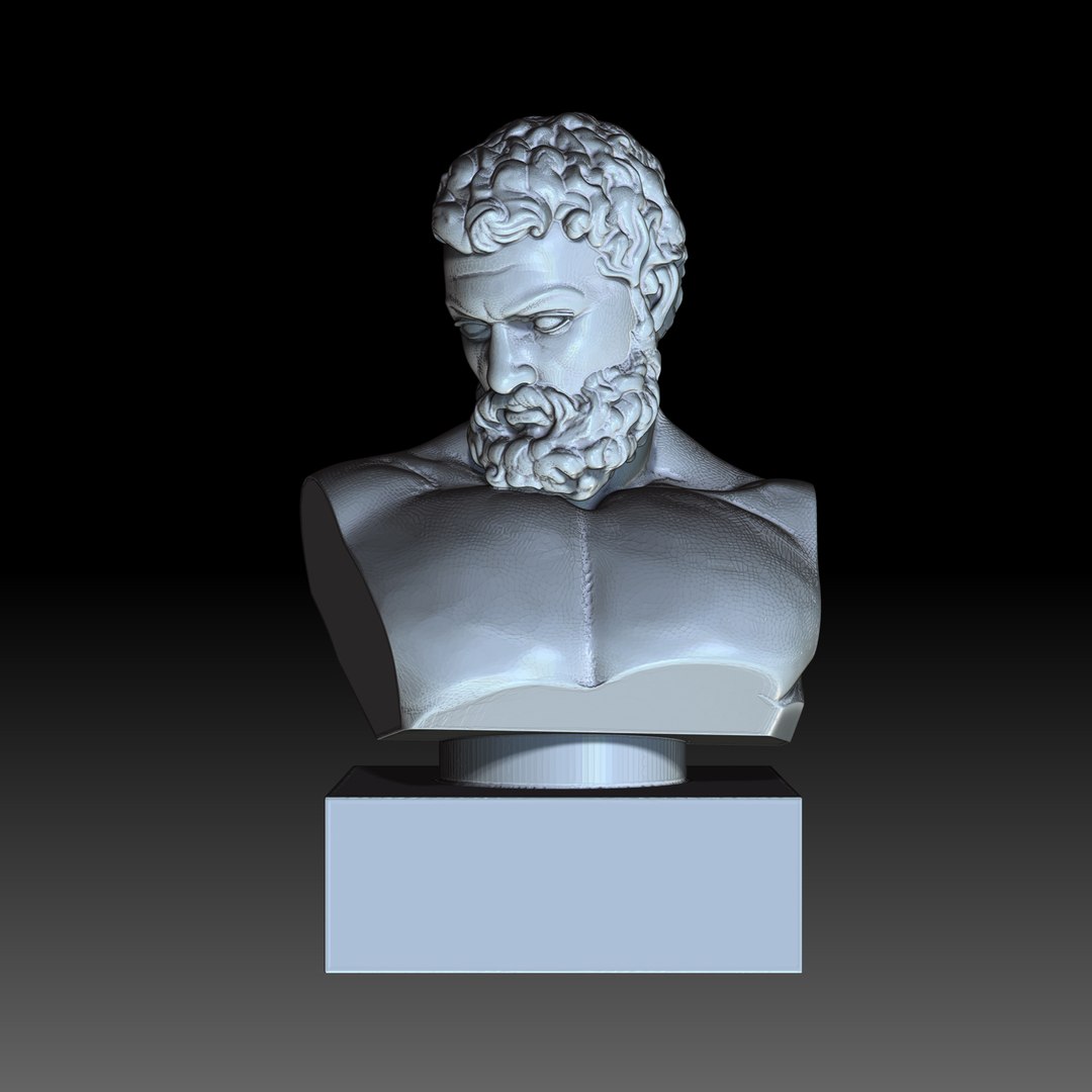 3D Model Hercule Bust - TurboSquid 1979481