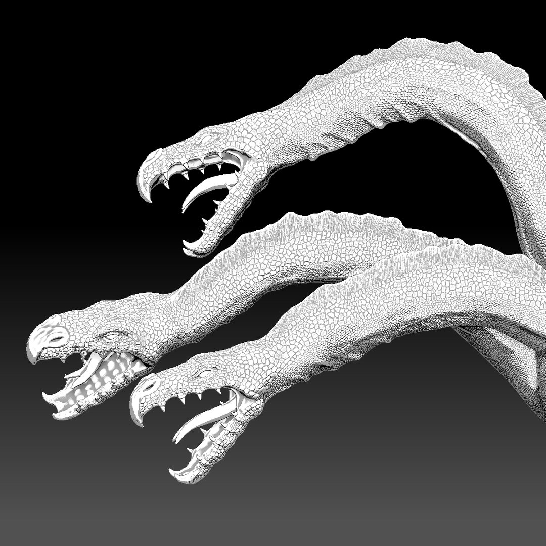 Hydra Attacking 3D Model - TurboSquid 2082231