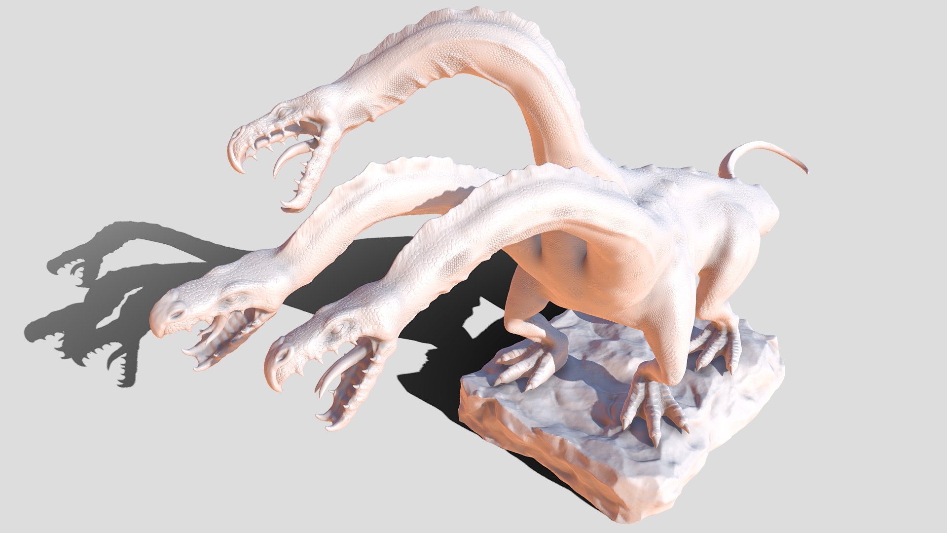 Hydra Attacking 3D Model - TurboSquid 2082231