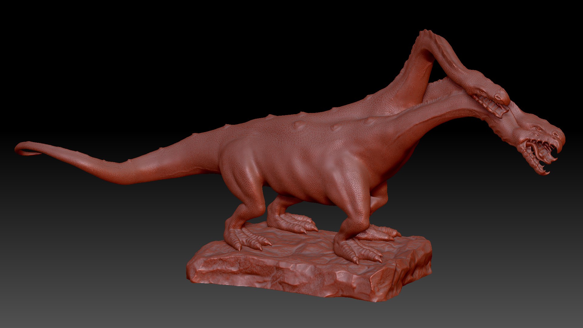 Hydra Attacking 3D Model - TurboSquid 2082231