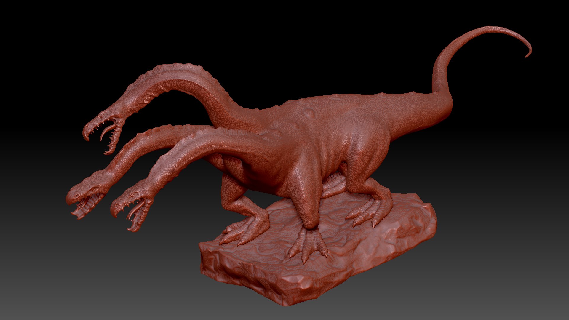 Hydra Attacking 3D Model - TurboSquid 2082231