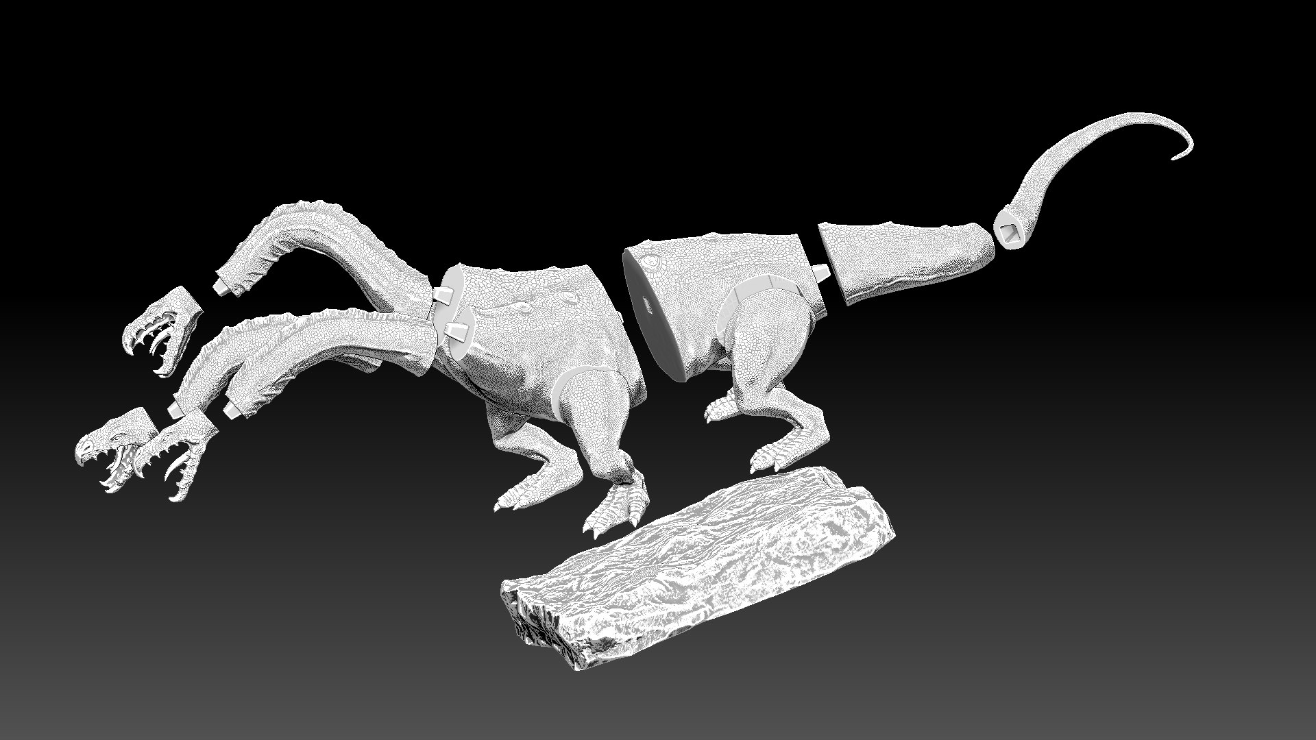 Hydra attacking 3D model - TurboSquid 2082231