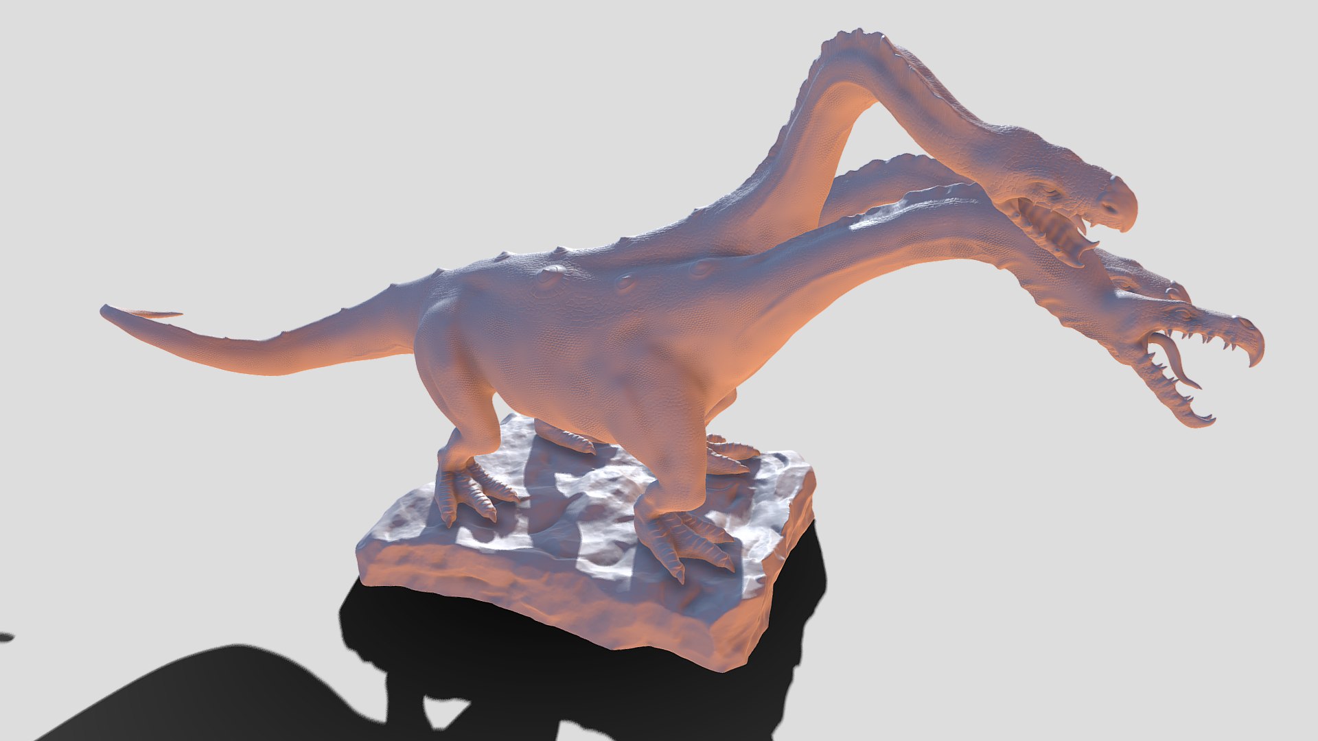 Hydra Attacking 3D Model - TurboSquid 2082231
