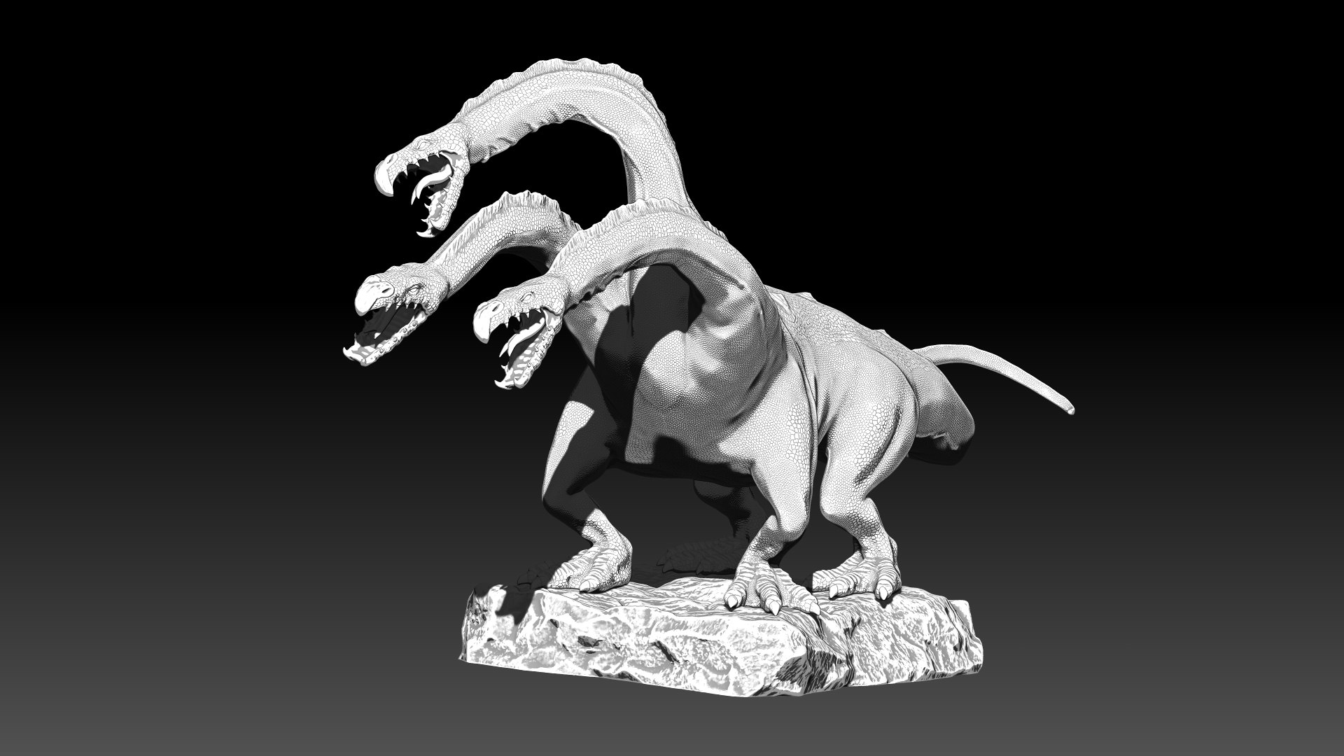 Hydra Attacking 3D Model - TurboSquid 2082231