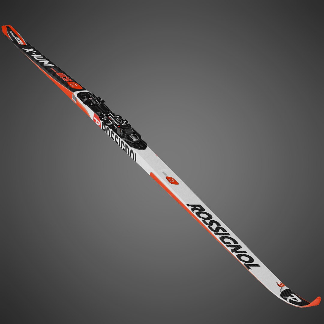 3d Biathlon Ski Rossignol Model