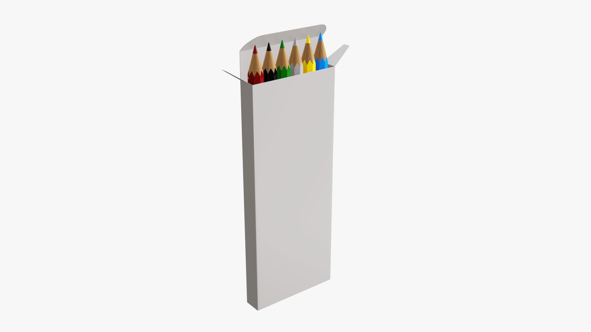 3D pencil box color - TurboSquid 1666602