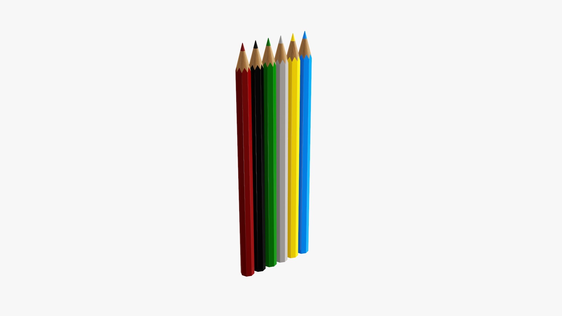 3D pencil box color - TurboSquid 1666602