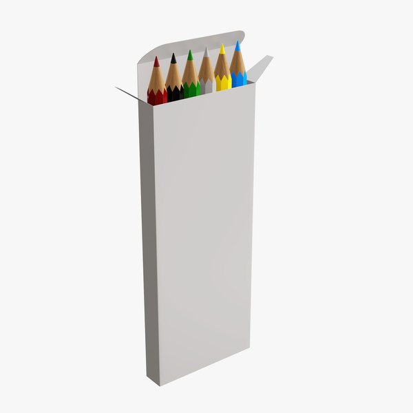 3D pencil box color - TurboSquid 1666602