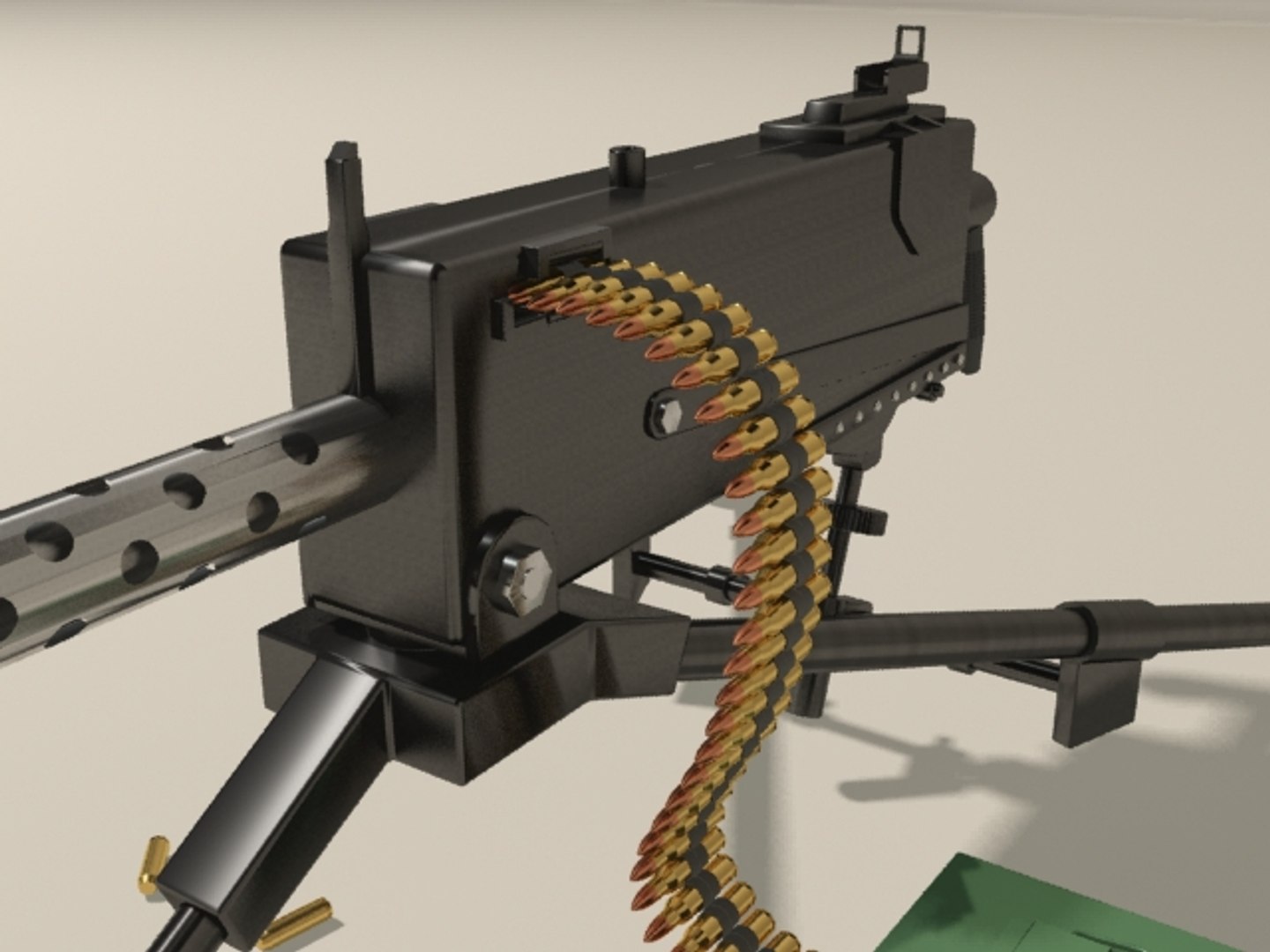 3d Model Machine Gun