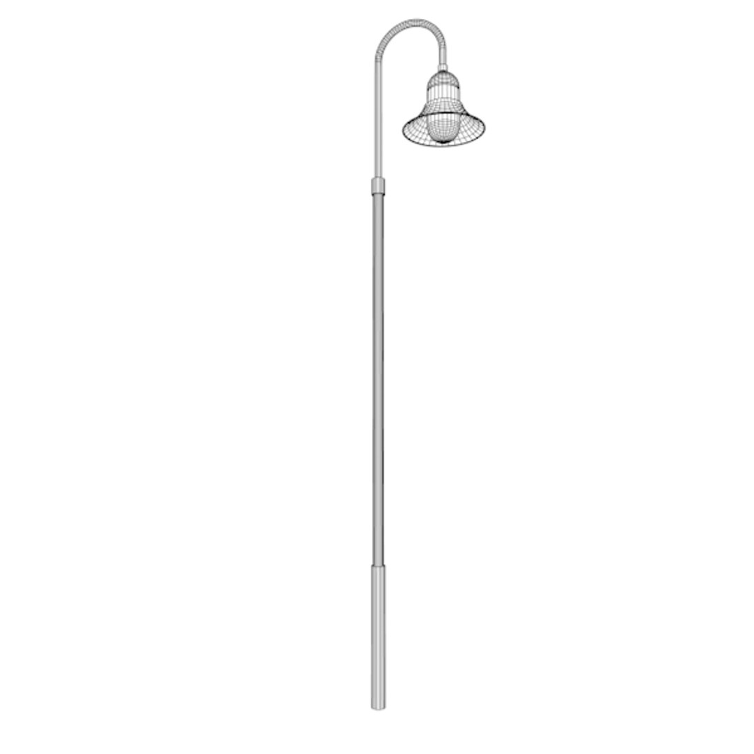 3d Model Pole Luminaire Street Light
