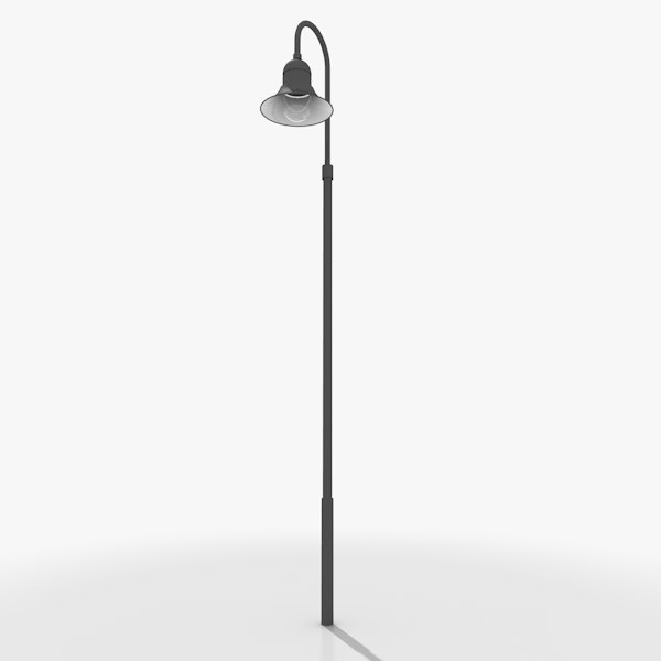 3d model pole luminaire street light