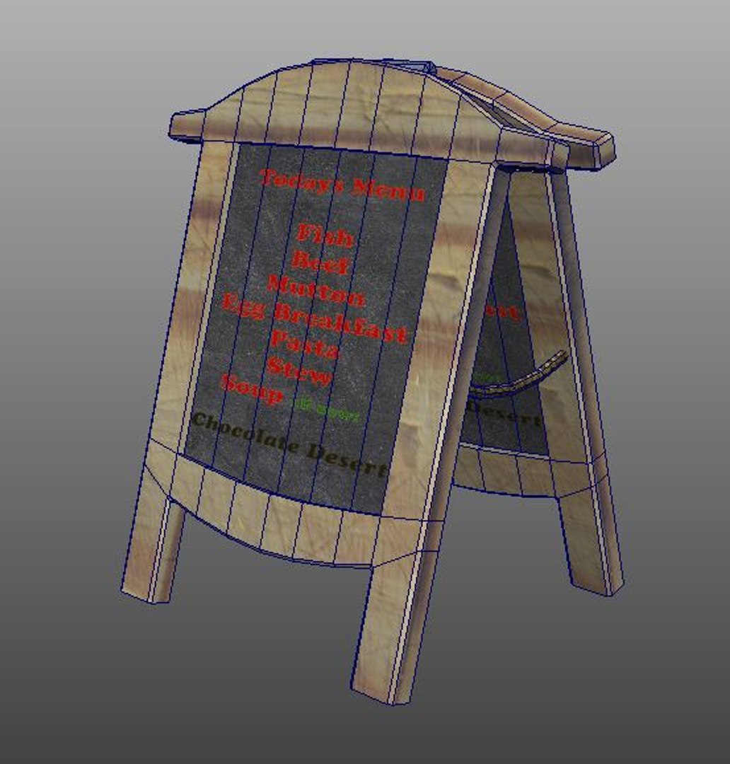 3ds Max Sign Board
