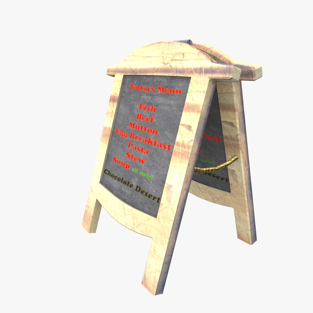 3ds Max Sign Board