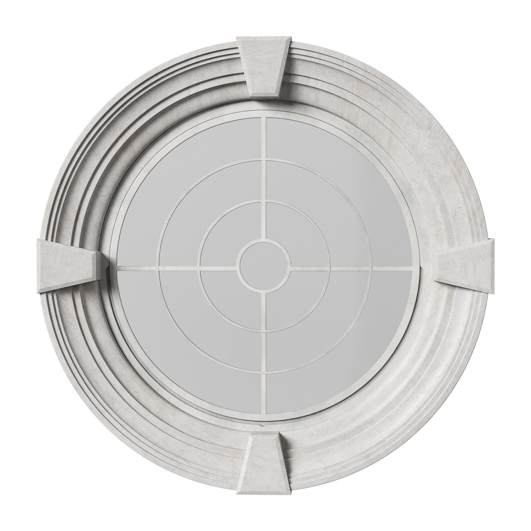 Classic Marble Circular Window 2 - TurboSquid 2401374