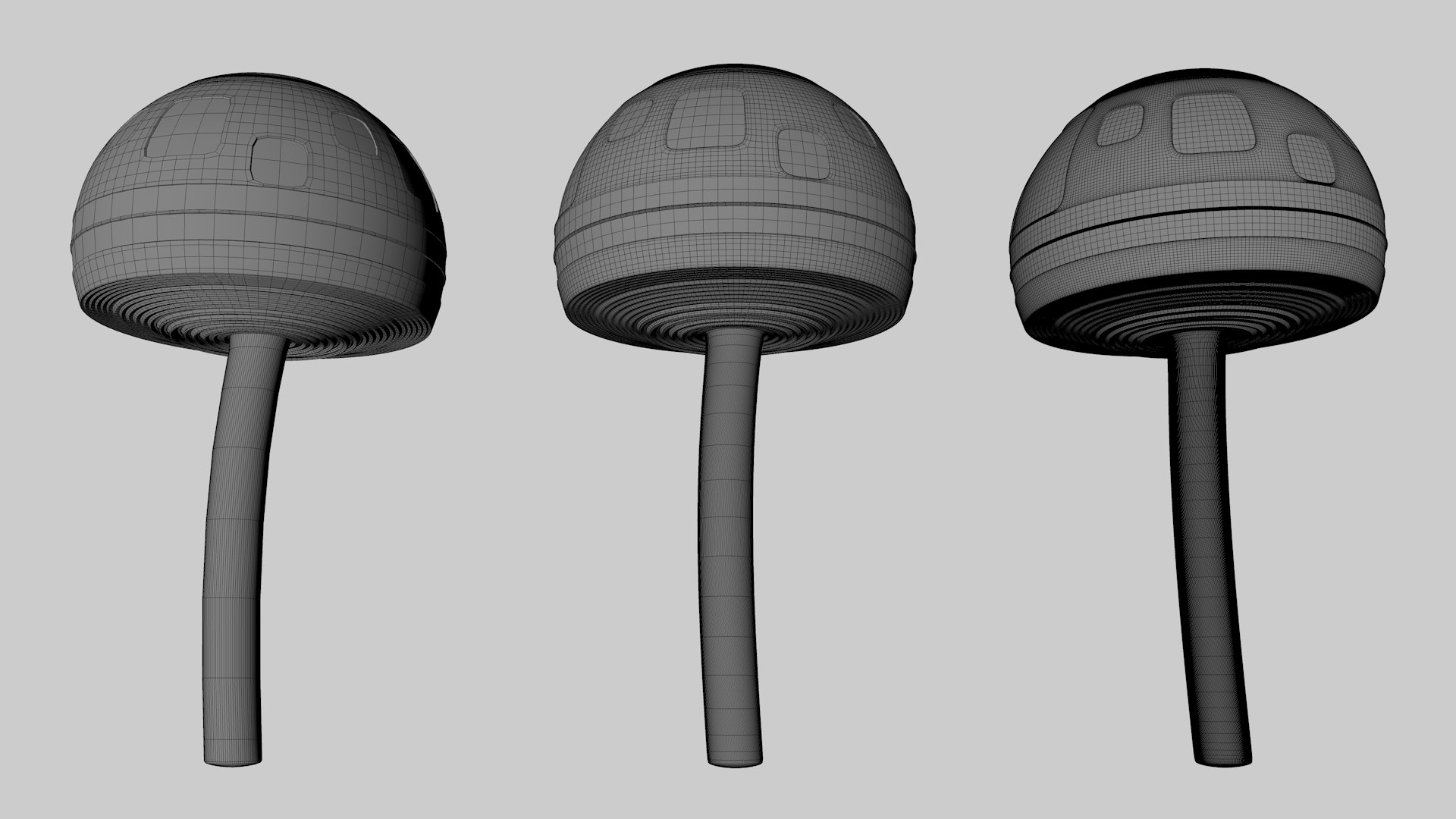 Futuristic Mushroom Building 3D Model - TurboSquid 1959069