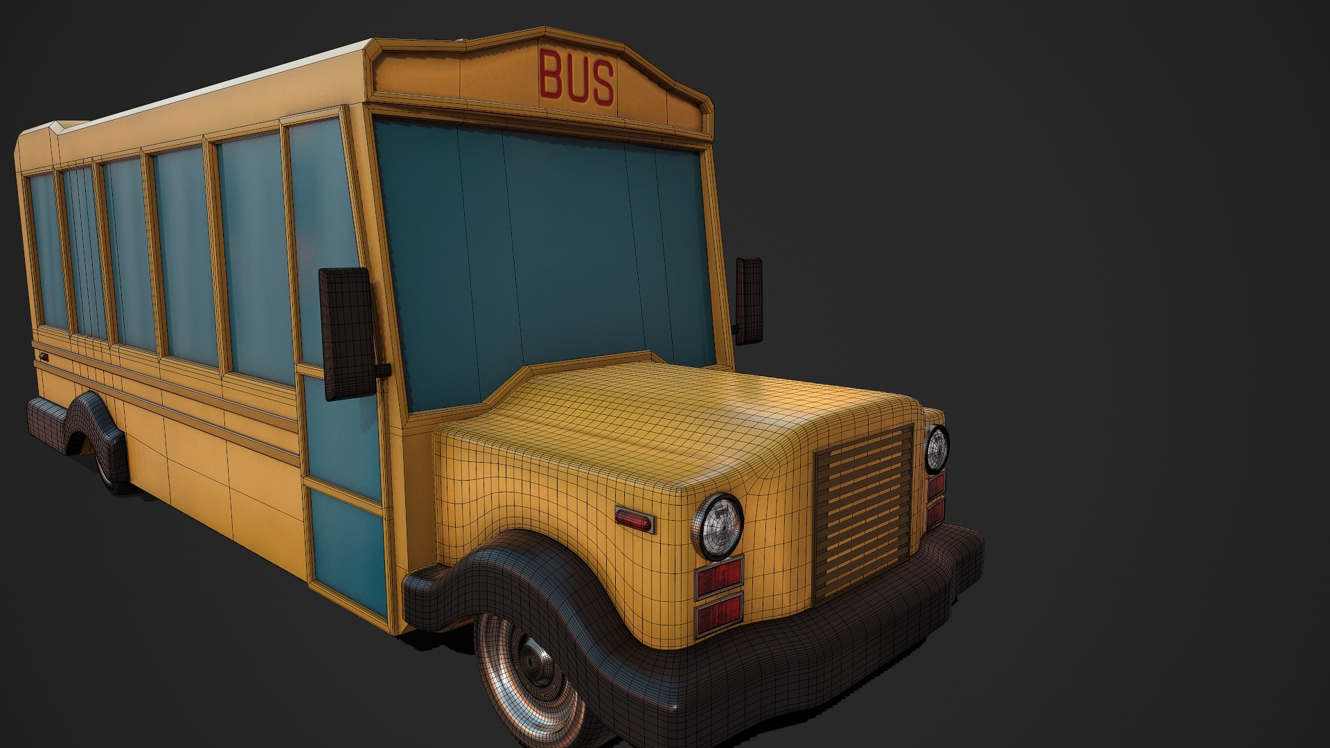 Cartoon Bus Toon 3D Model - TurboSquid 1473994