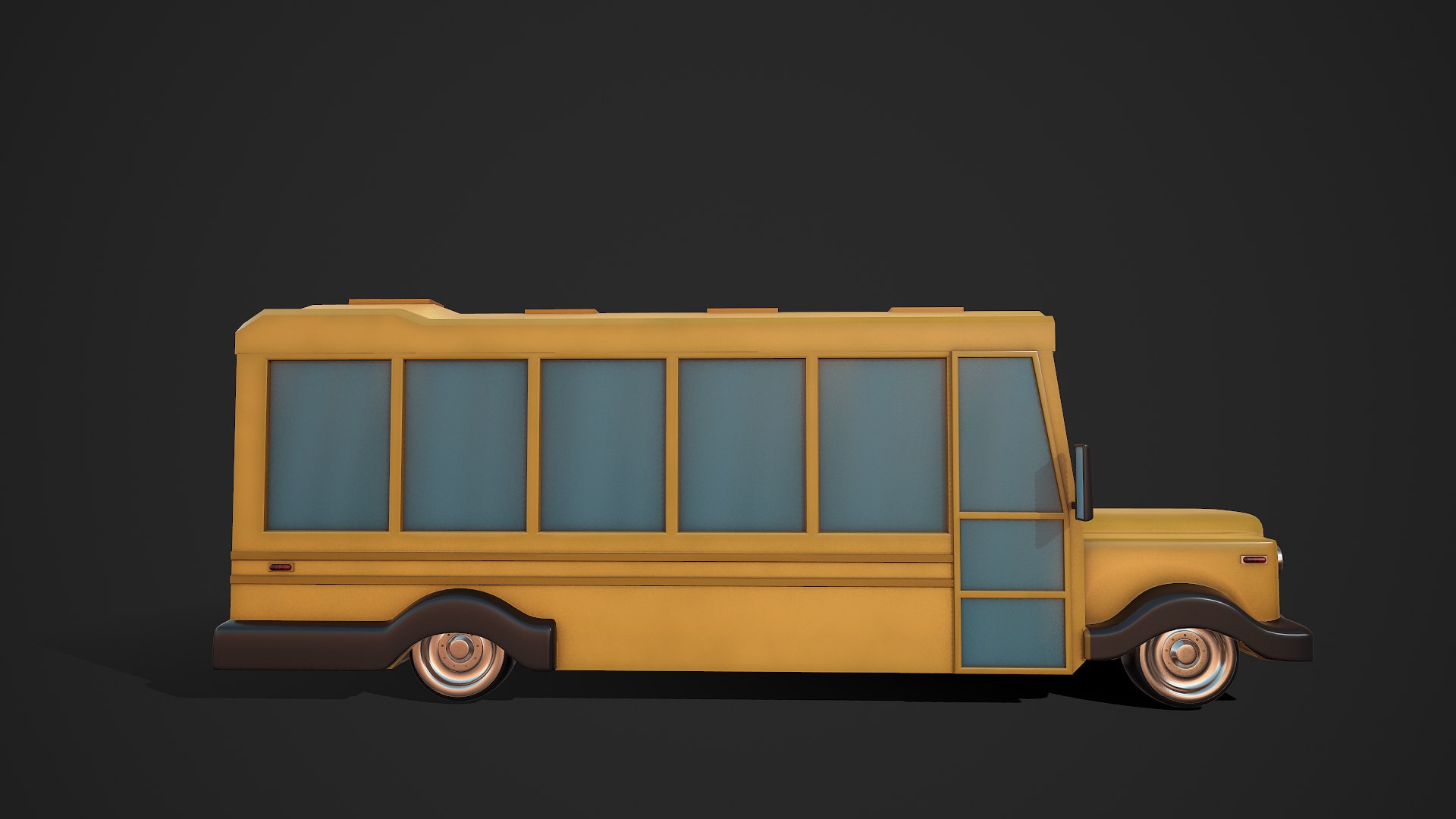 Cartoon Bus Toon 3D Model - TurboSquid 1473994