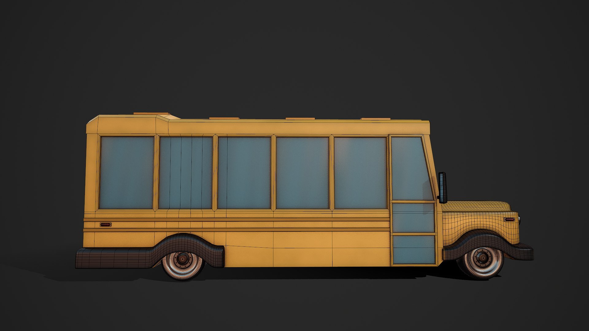 Cartoon Bus Toon 3D Model - TurboSquid 1473994