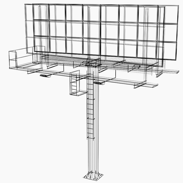 3d model billboards modelled standard