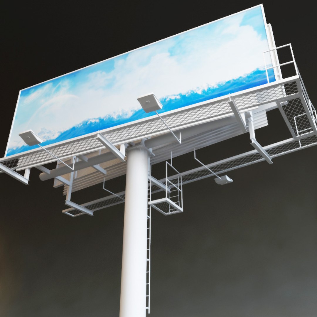 3d model billboards modelled standard