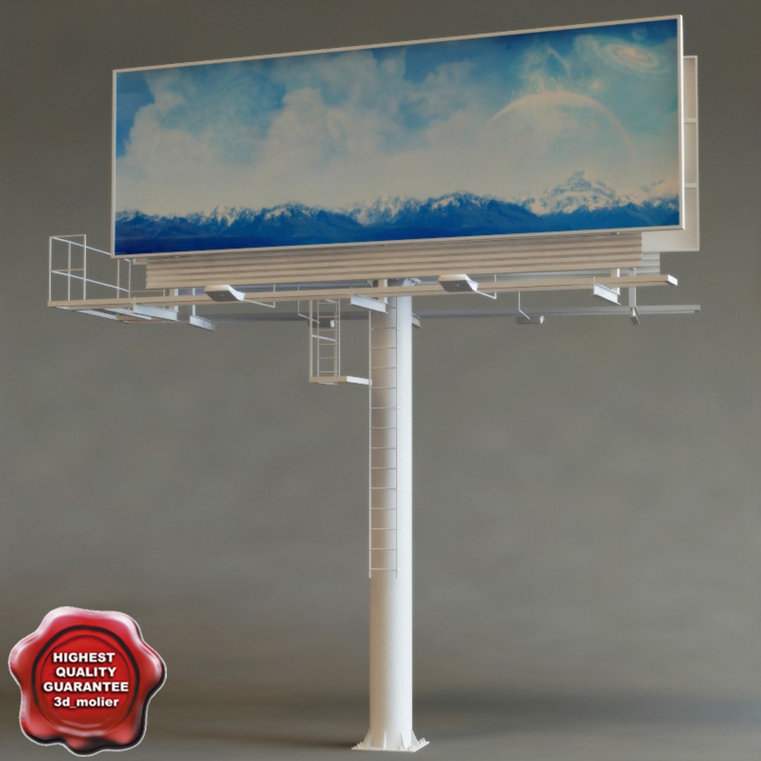 3d model billboards modelled standard