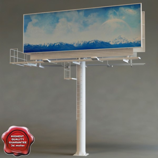3d model billboards modelled standard