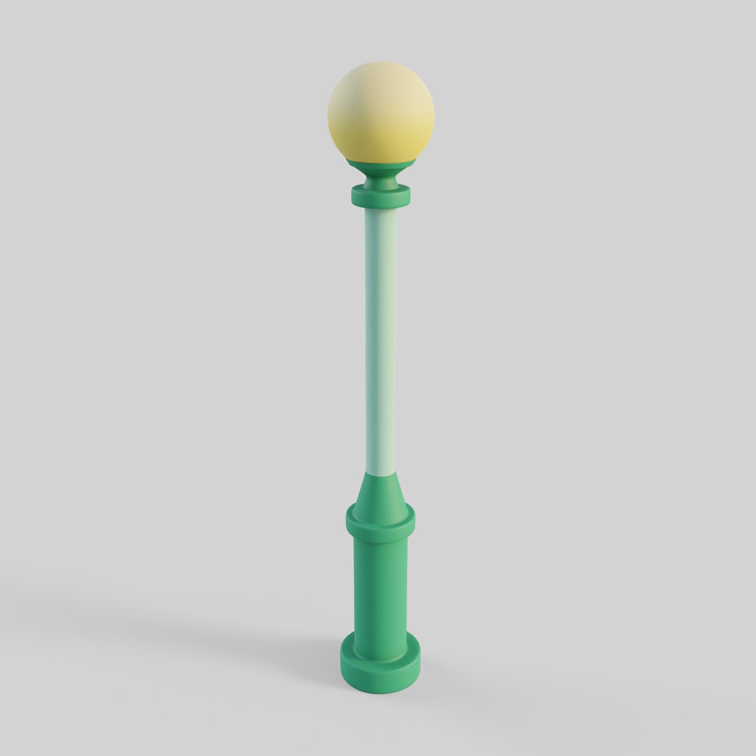 Cartoon Street Light 4 3D Model - TurboSquid 2053878