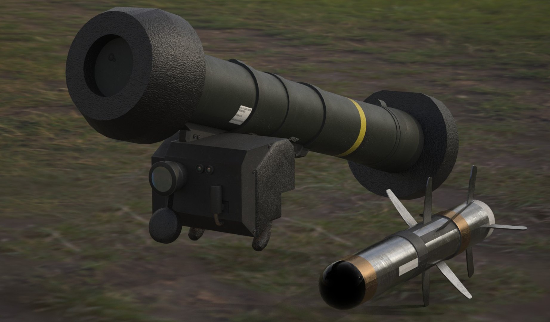3D Fgm-148 Javelin Missile Launcher - TurboSquid 1538688