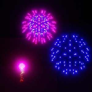free fireworks particle flow 3d model