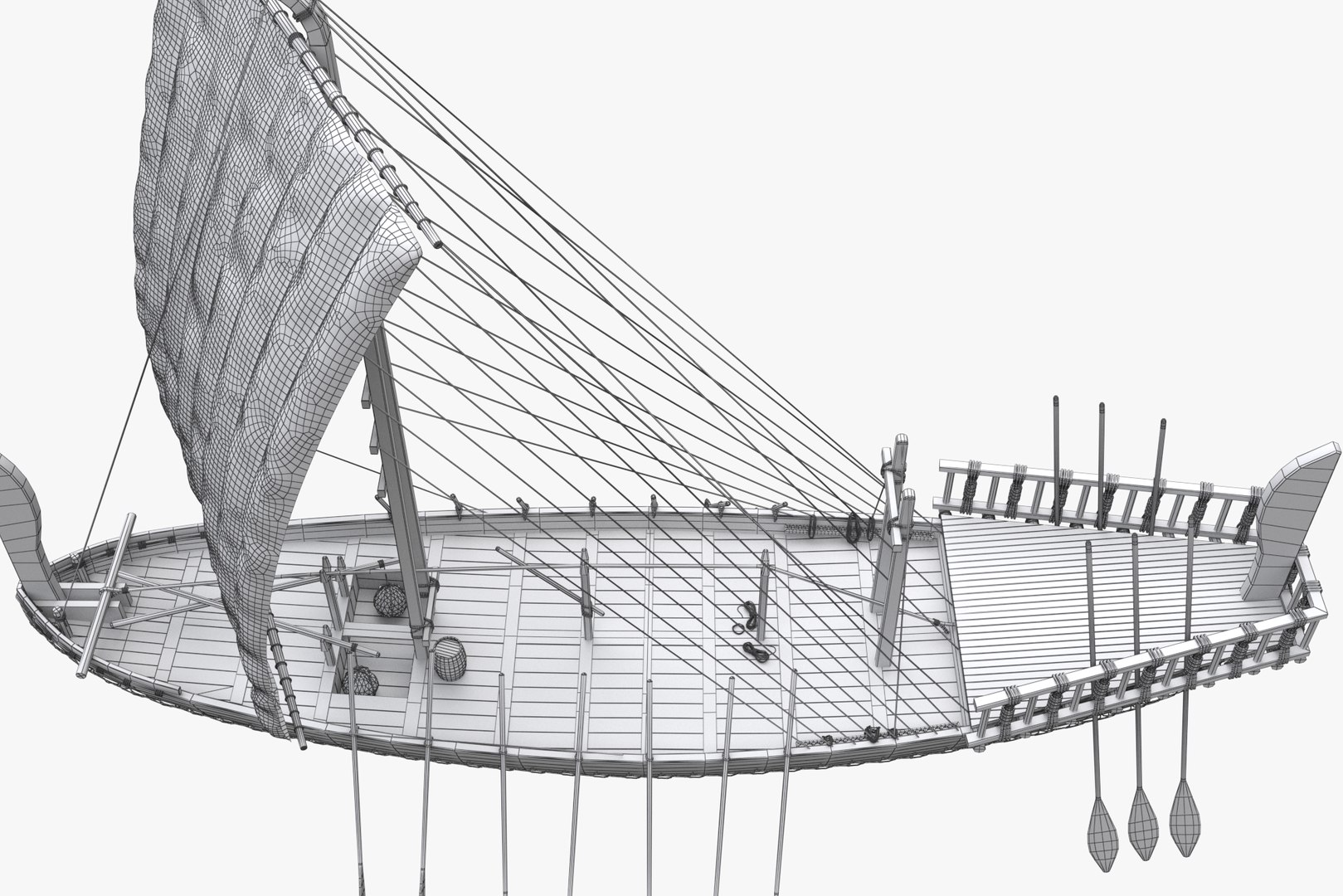 Ancient Egyptian Merchant Ship 3D Model - TurboSquid 2031355