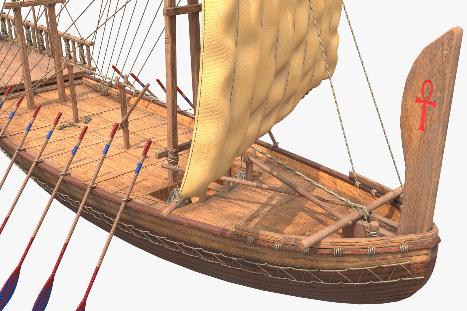 Ancient Egyptian Merchant Ship 3D Model - TurboSquid 2031355