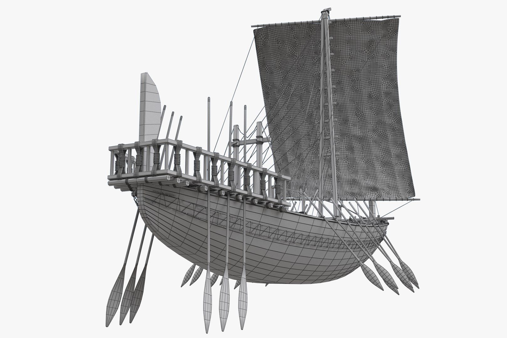 Ancient Egyptian Merchant Ship 3D Model - TurboSquid 2031355