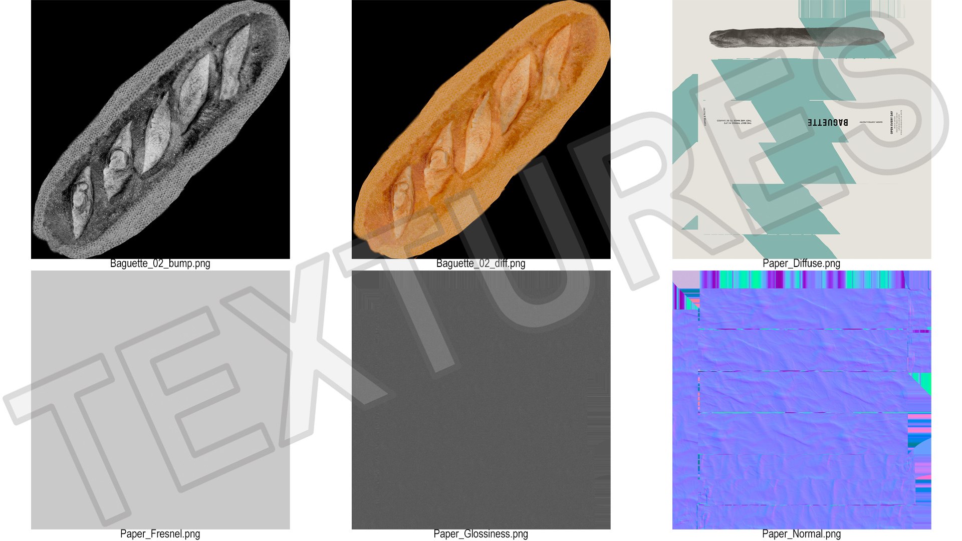 3D Baguette Bread Paper Bag Model - TurboSquid 2228006