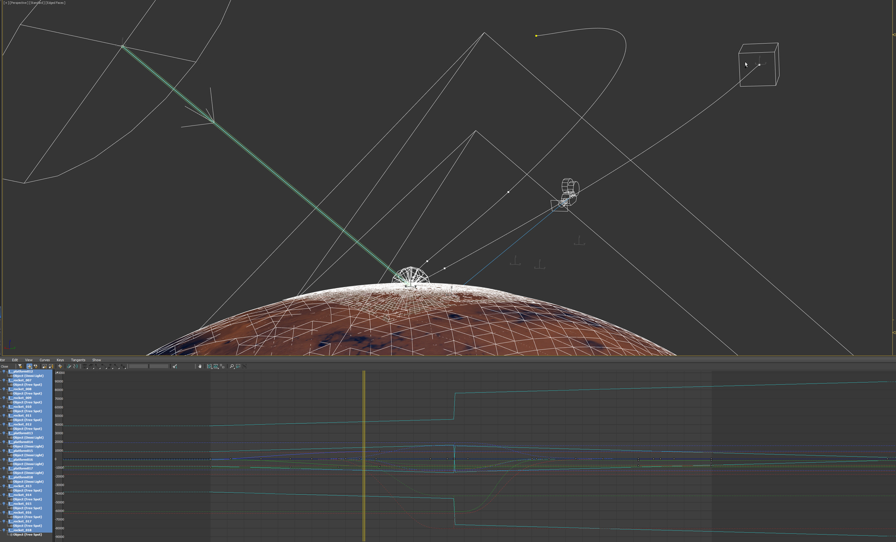Scene martian base crater 3D - TurboSquid 1547961