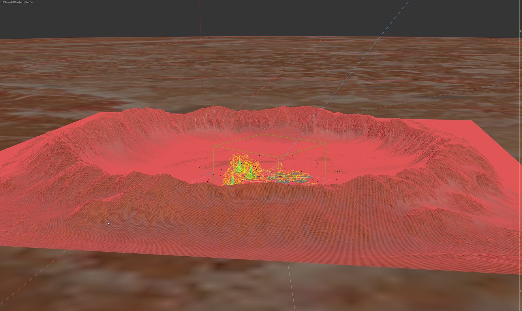 Scene Martian Base Crater 3D - TurboSquid 1547961