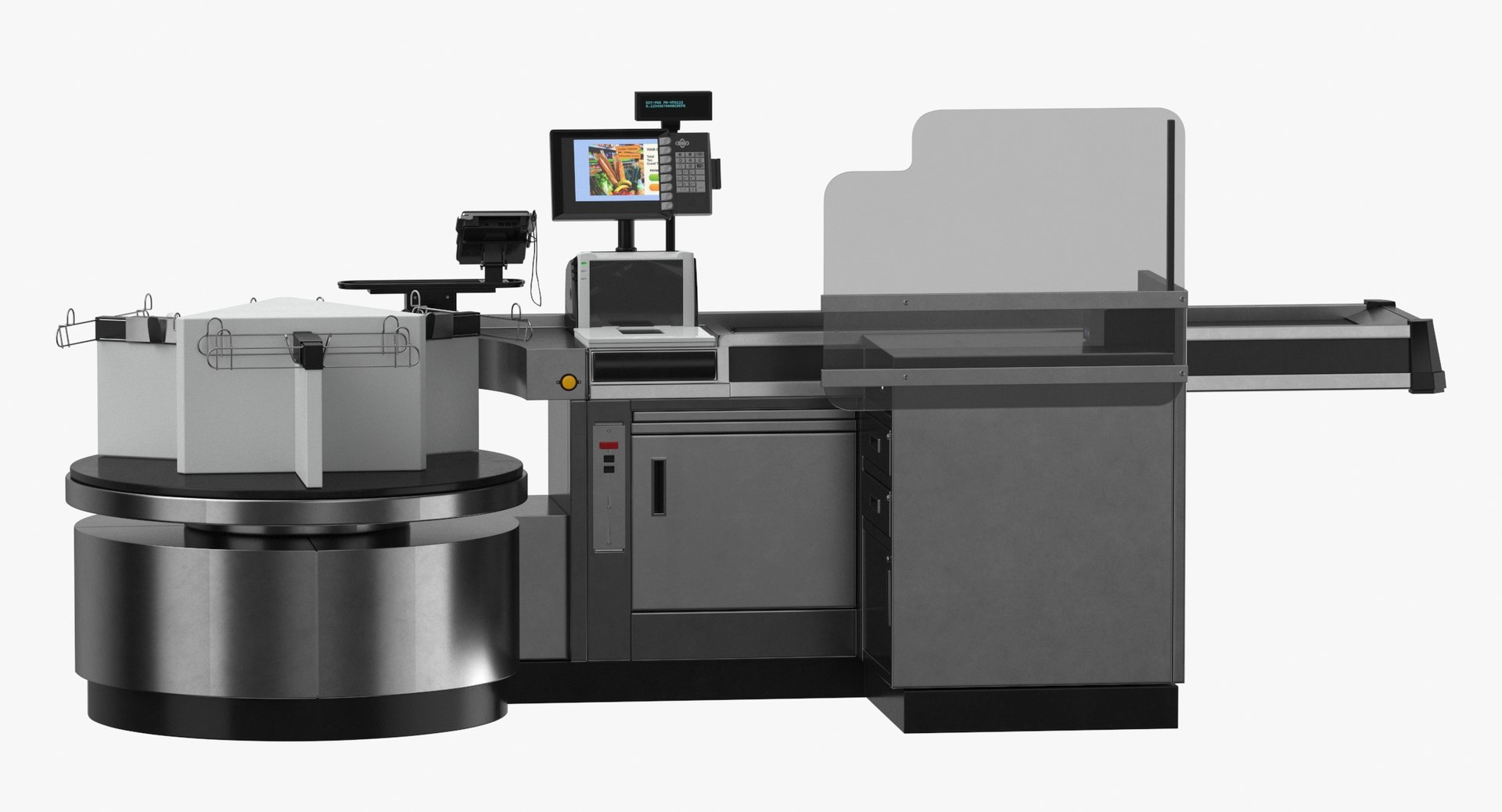 3D Checkout Conveyor Scanner 02 Unlit And Lit - TurboSquid 2136158