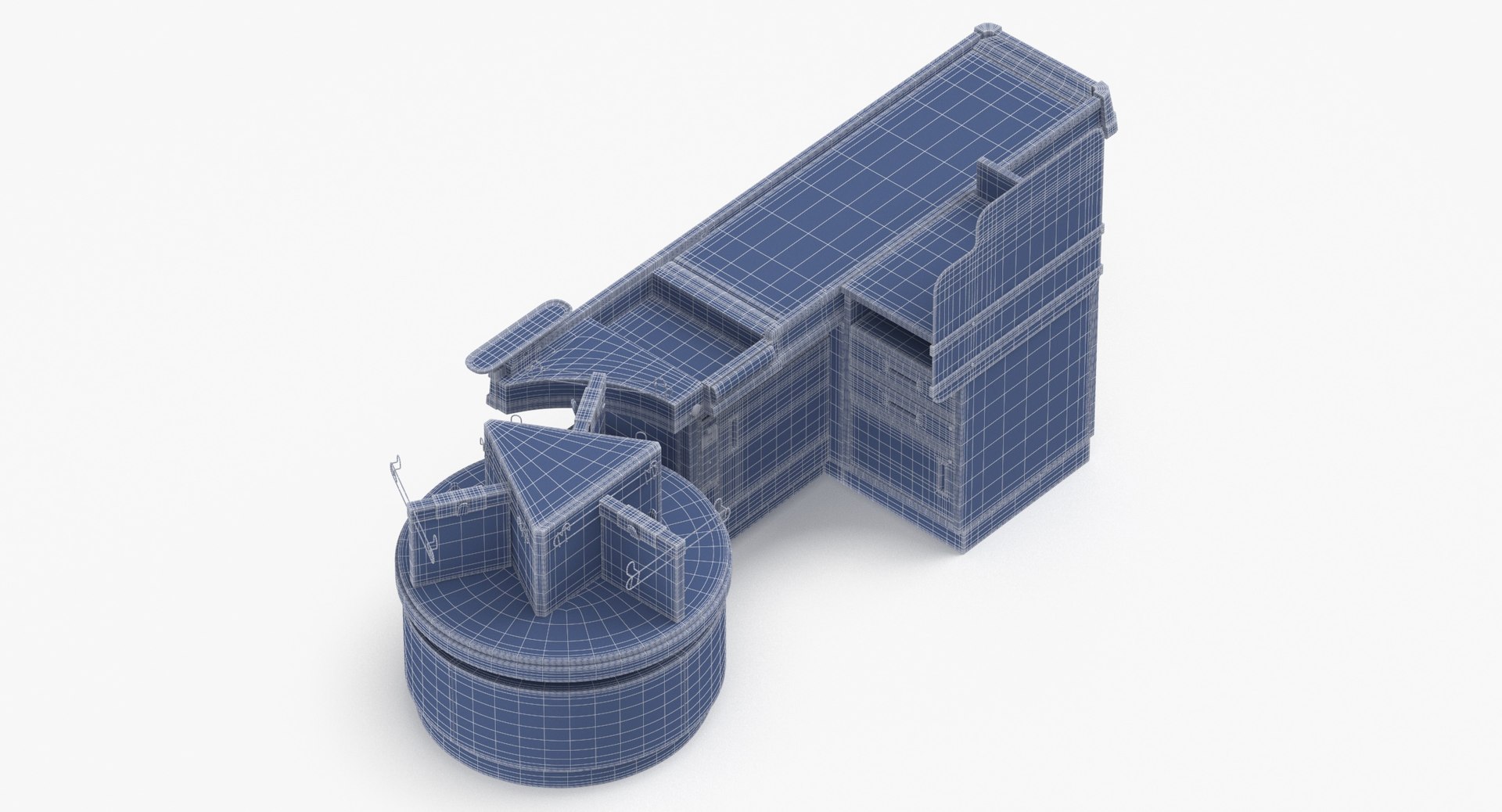 3D Checkout Conveyor Scanner 02 Unlit And Lit - TurboSquid 2136158