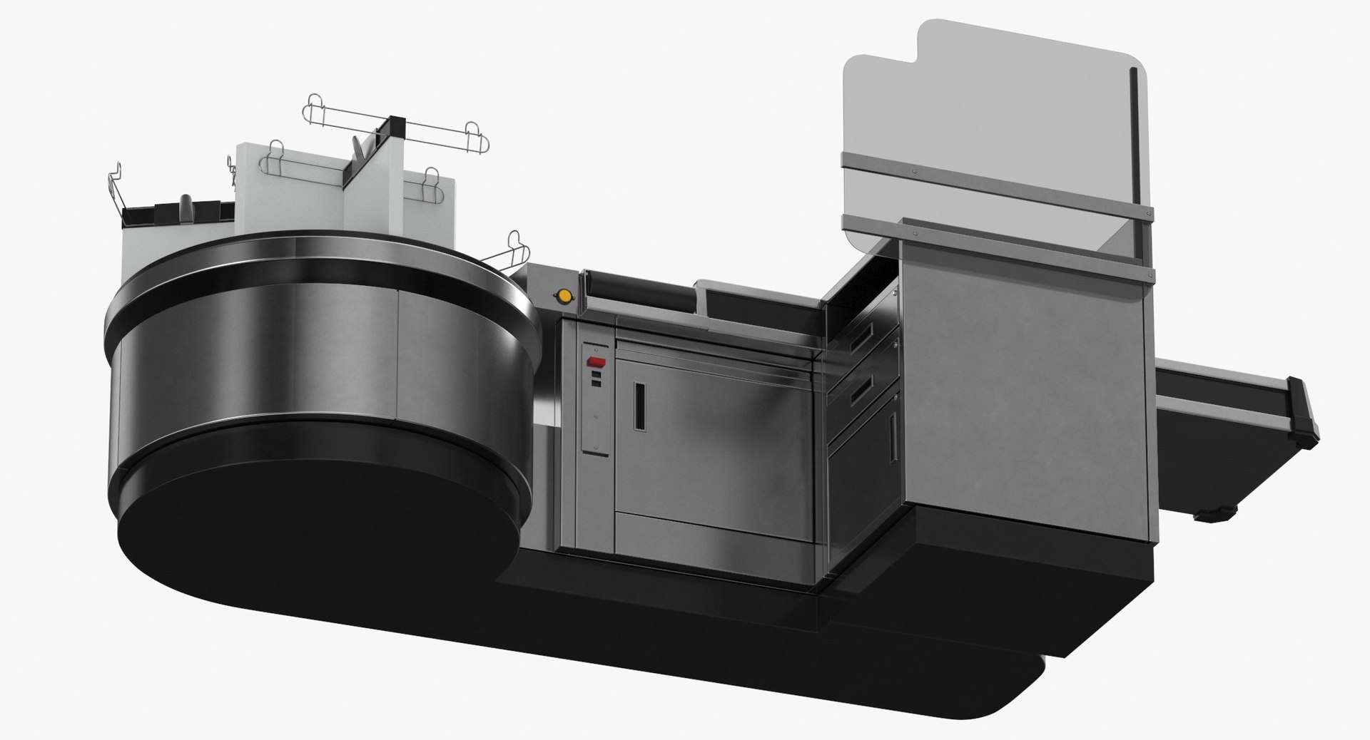 3D Checkout Conveyor Scanner 02 Unlit And Lit - TurboSquid 2136158