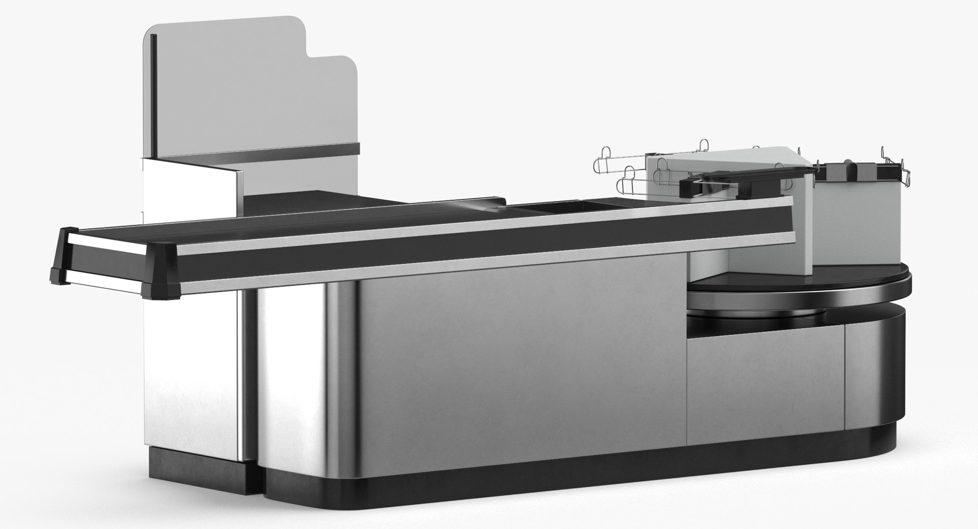 3D Checkout Conveyor Scanner 02 Unlit And Lit - TurboSquid 2136158