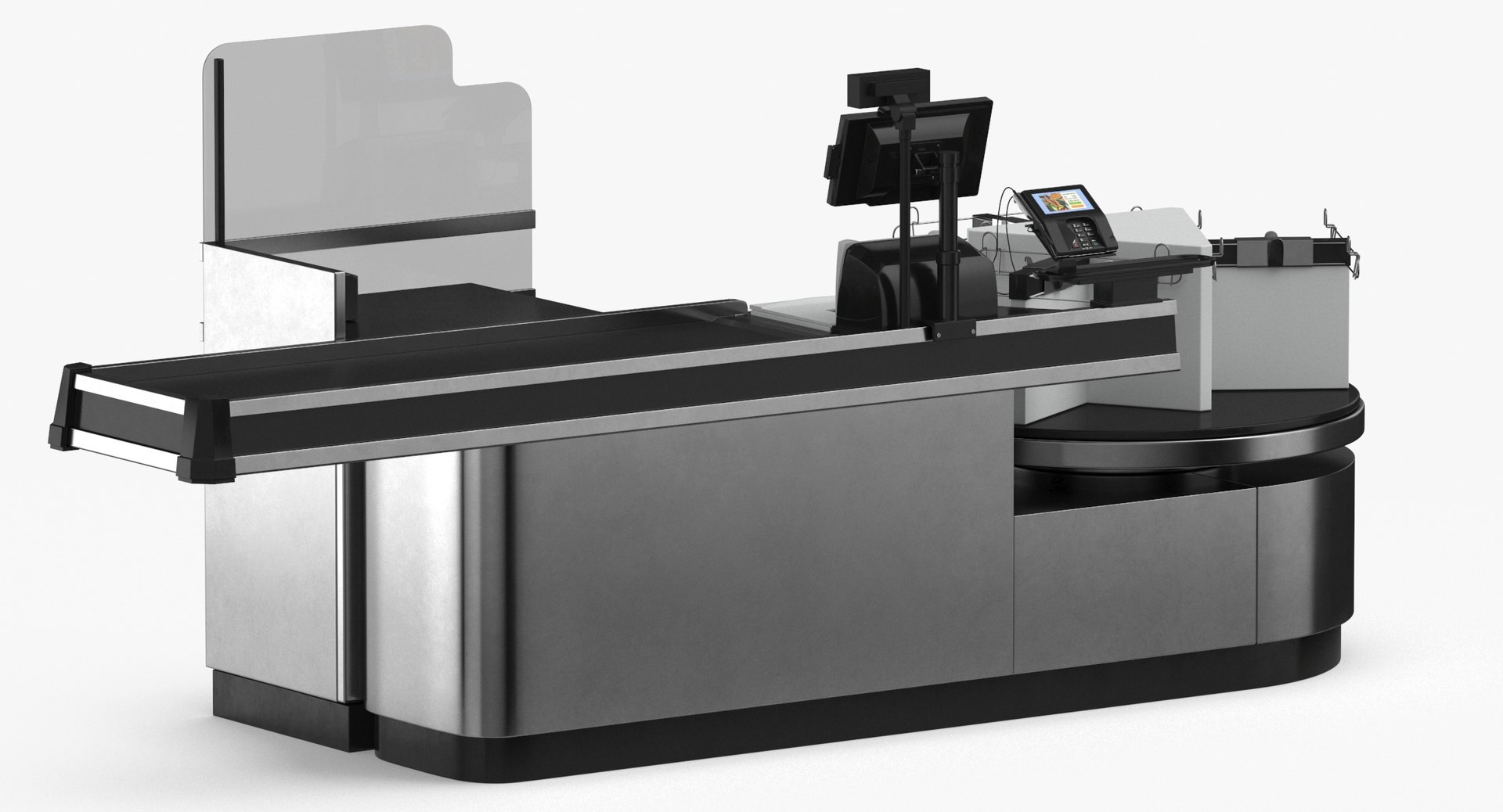 3D Checkout Conveyor Scanner 02 Unlit And Lit - TurboSquid 2136158