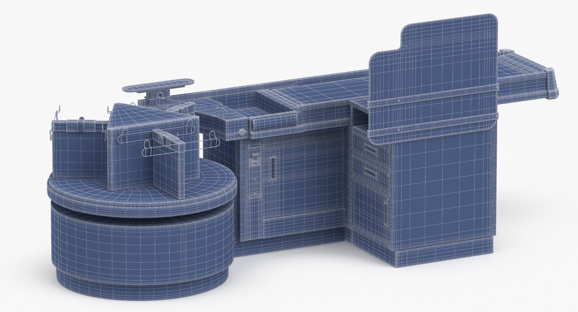 3D Checkout Conveyor Scanner 02 Unlit And Lit - TurboSquid 2136158