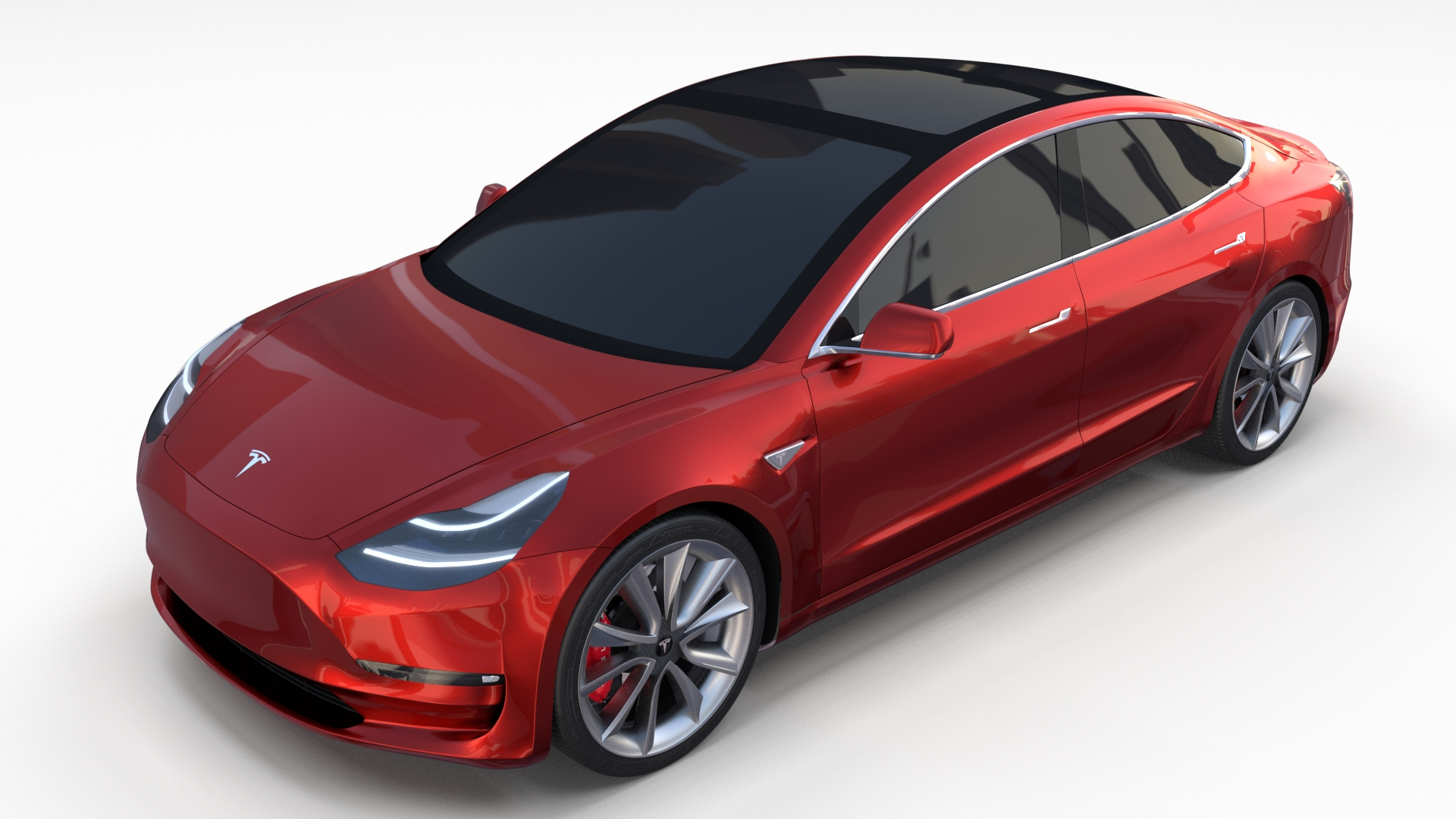 tesla 3 3d model