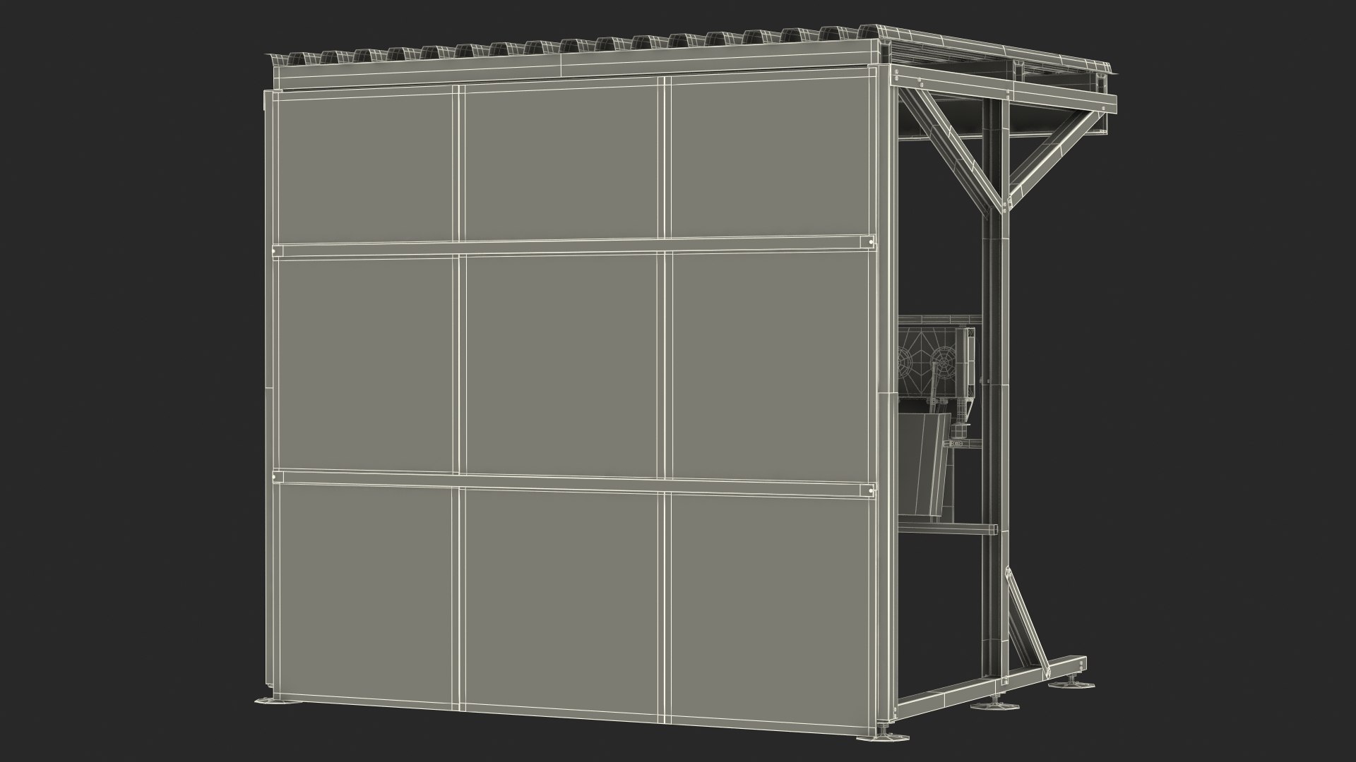 3D model Biathlon Shooting Range Target - TurboSquid 1714185
