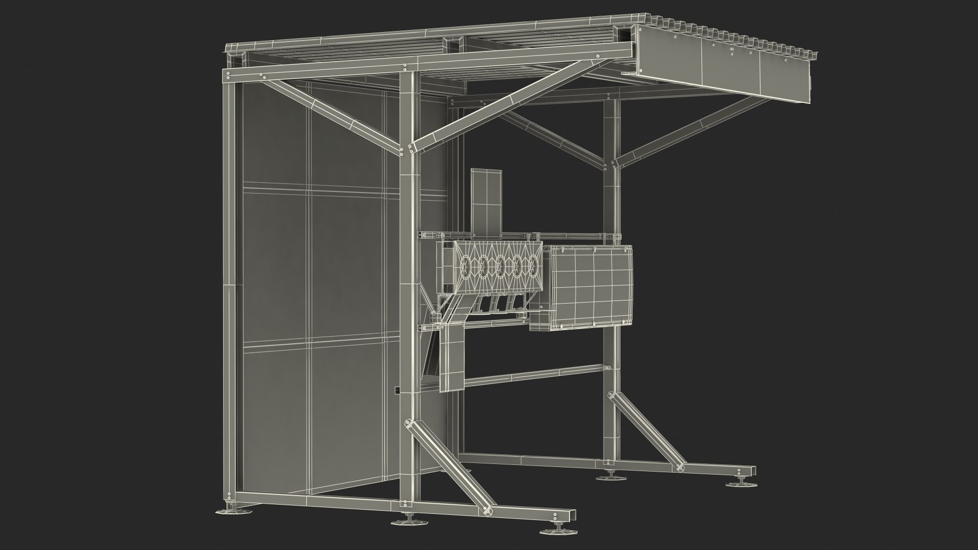 3D model Biathlon Shooting Range Target - TurboSquid 1714185