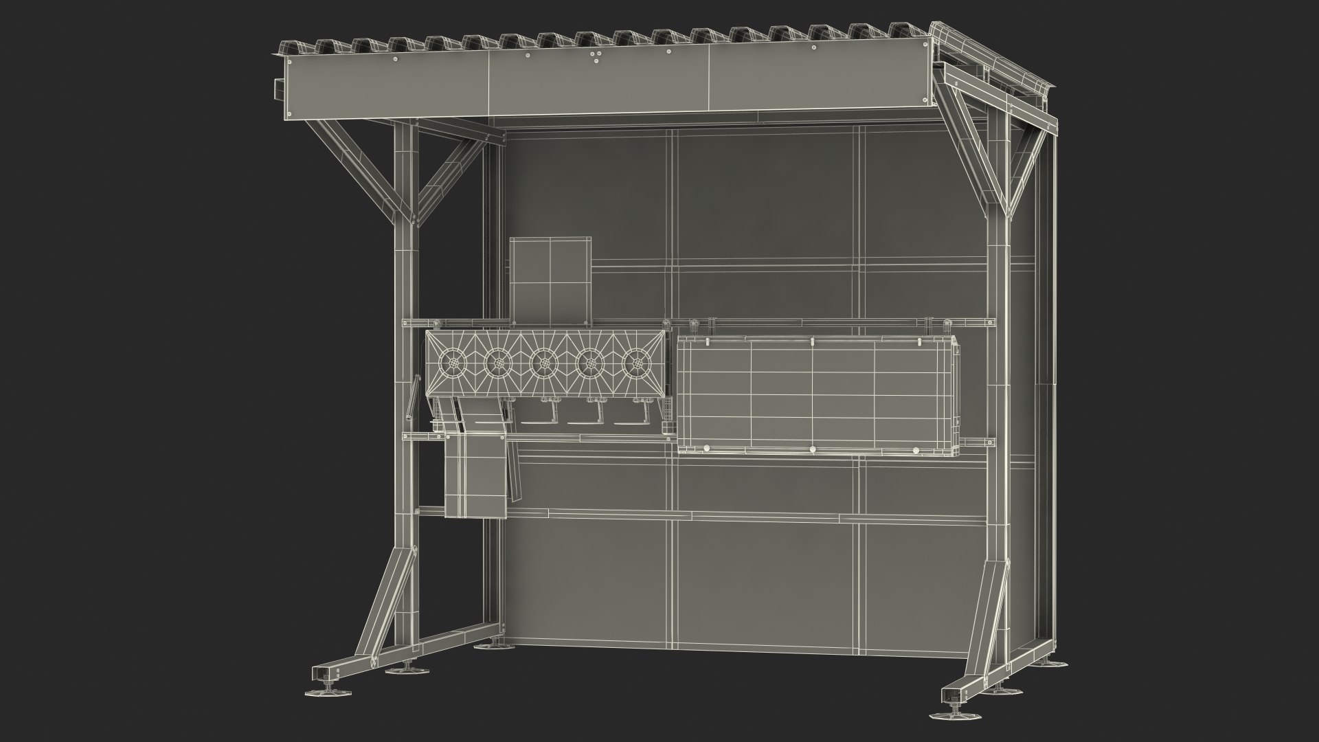 3D model Biathlon Shooting Range Target - TurboSquid 1714185