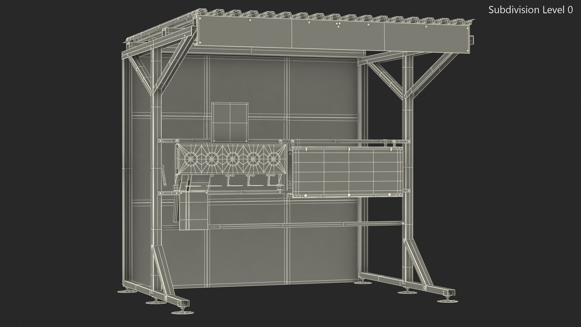 3D model Biathlon Shooting Range Target - TurboSquid 1714185