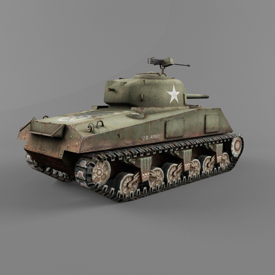 M4 Wwii 3d Model