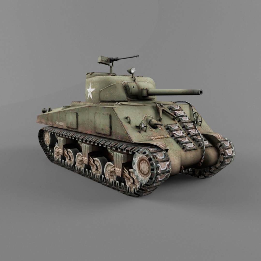 M4 Wwii 3d Model