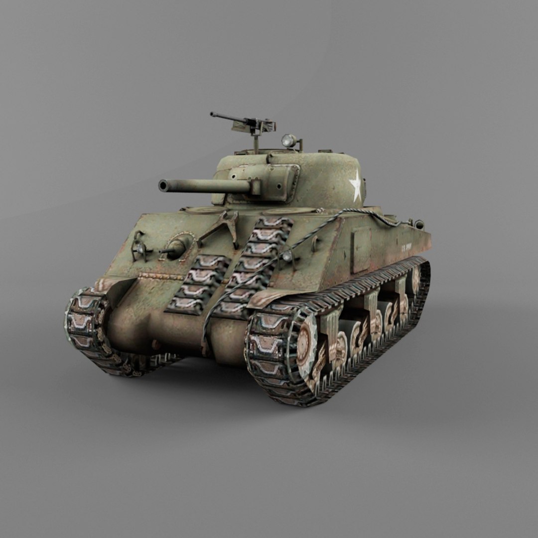 M4 Wwii 3d Model