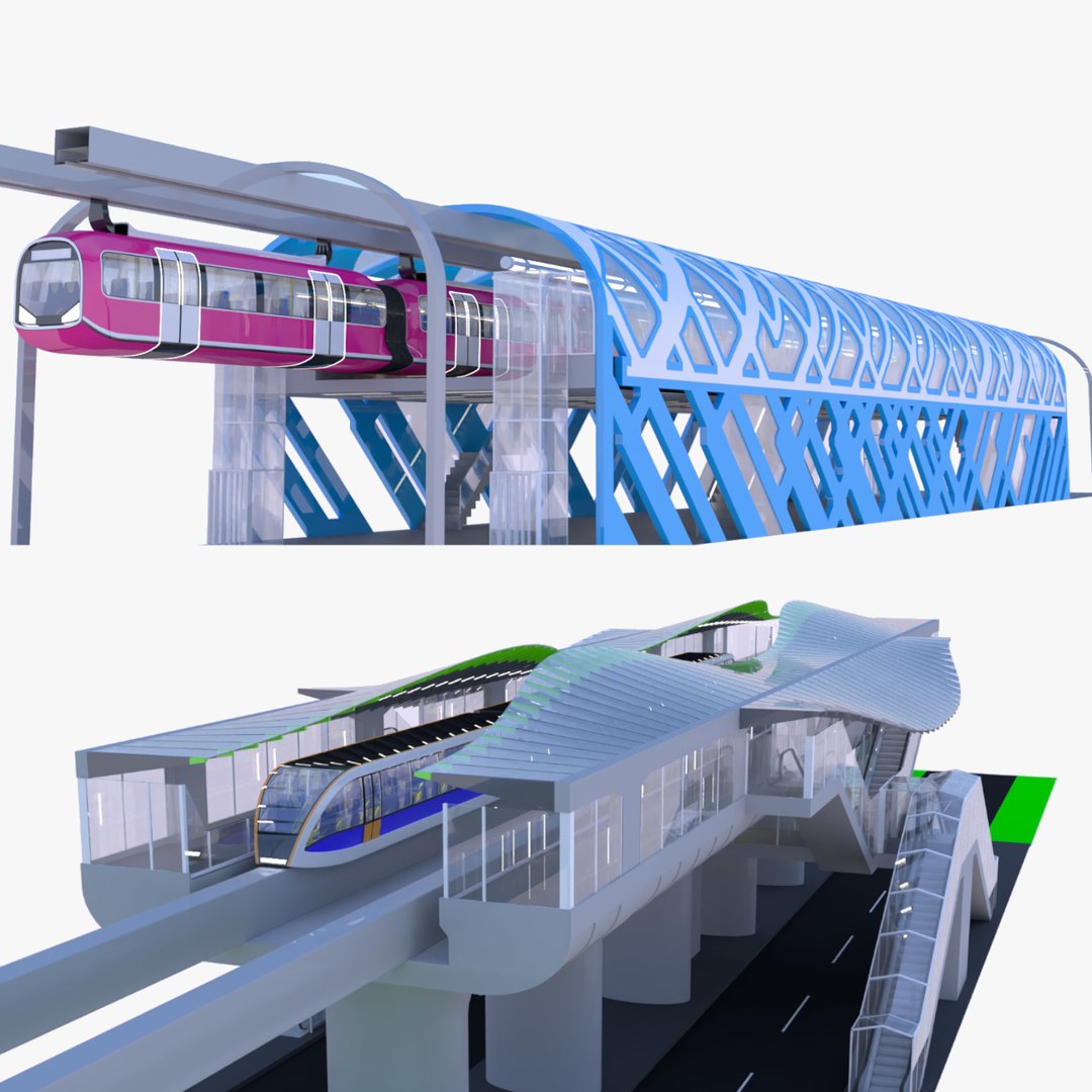 Monorail Stations 2024 Collection III 3D Model - TurboSquid 2208160